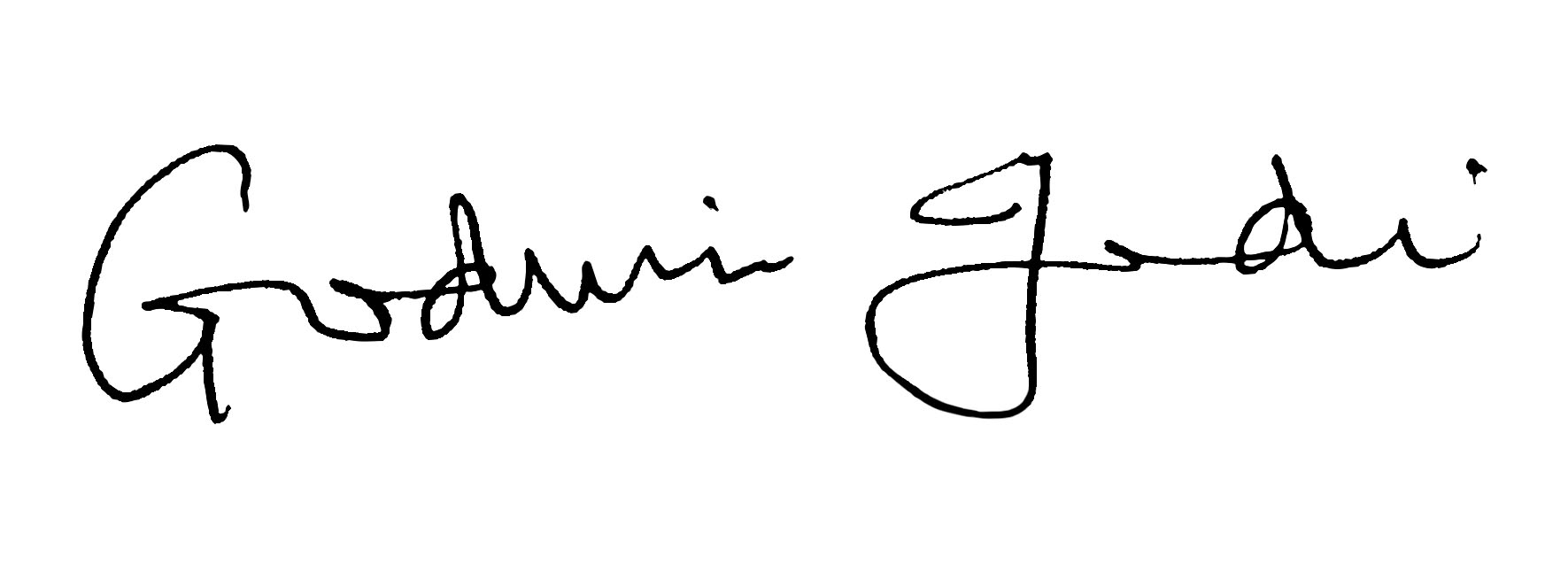 Signature de Godwin Ifedi.